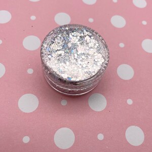 Silver Hologram Pixie Dust Assorted Shape Solvent Resistant Glitter ...