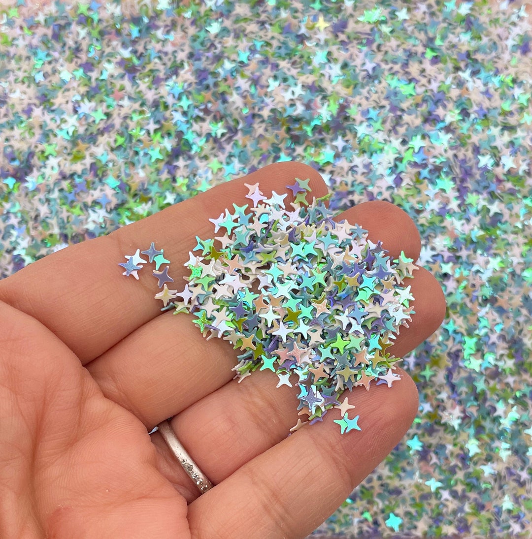 Multicolor Shift Star Glitter, 4 Point Star Glitter, 4mm Table Scatter ...
