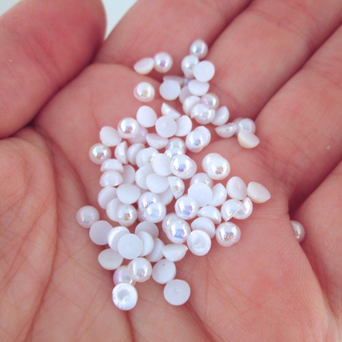 SERENITY Caviar Pearl Rhinestone Mix Resin Rhinestones Faux | Etsy