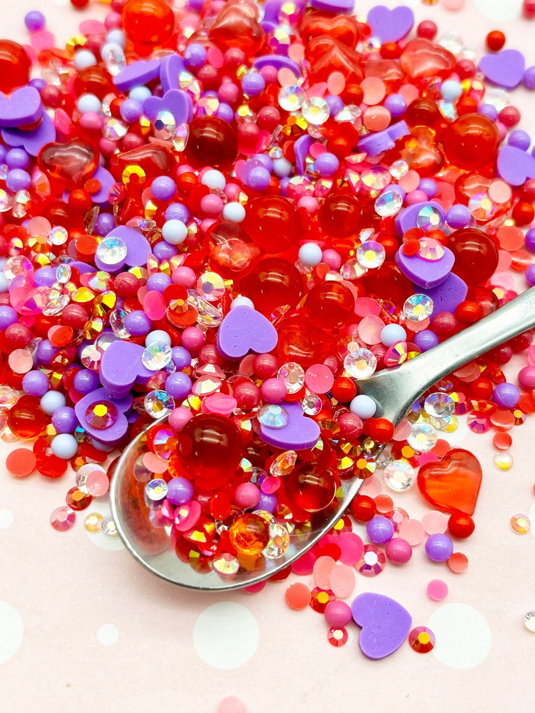 Mars Shaker Sprinkle Mix, Assorted Resin Pearl and Rhinestone Polymer ...