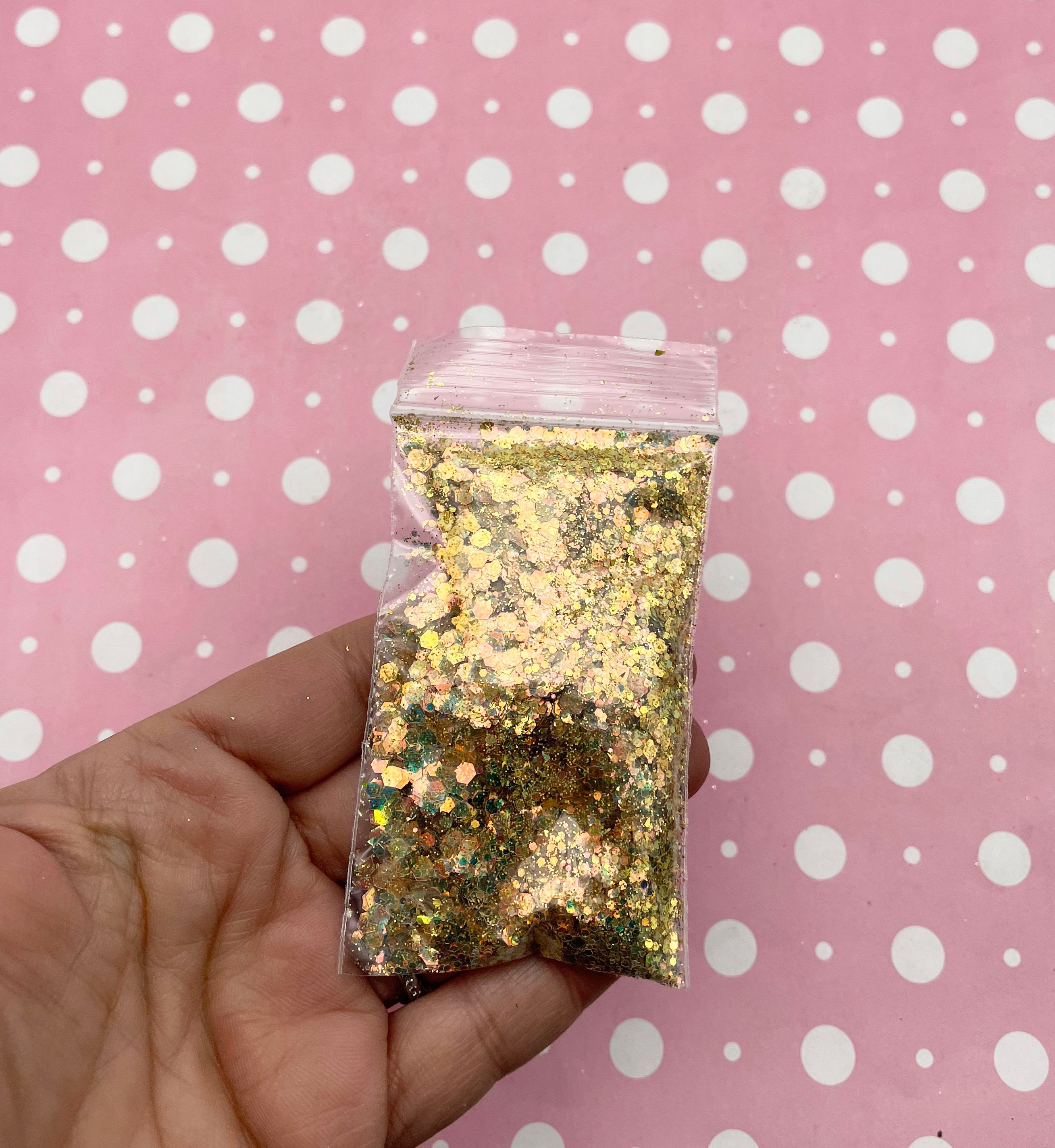Dark Yellow Gold Pixie Dust Assorted Shape Solvent Resistant - Etsy