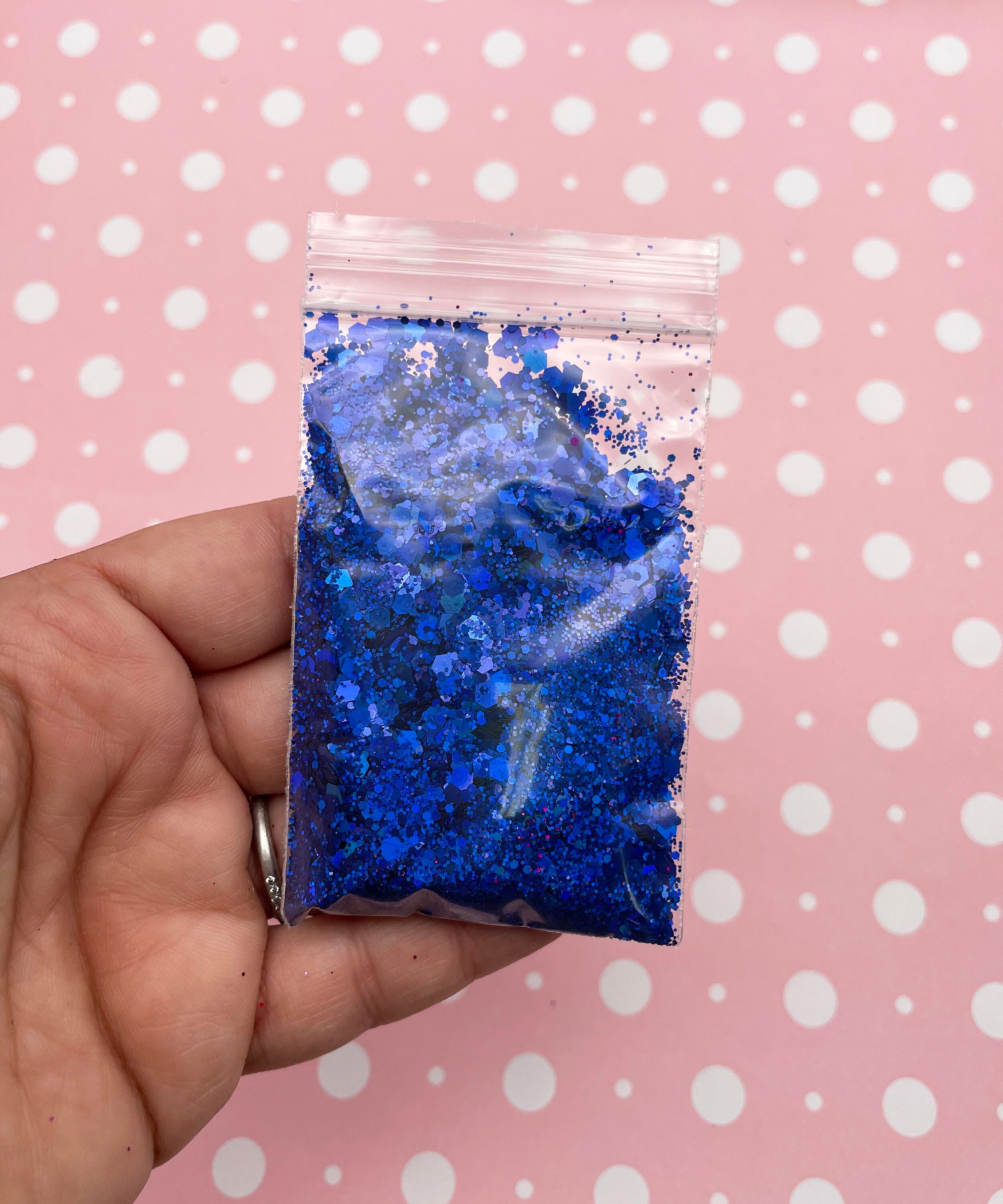 Cobalt Blue Pixie Dust Assorted Shape Solvent Resistant Glitter, Pick ...