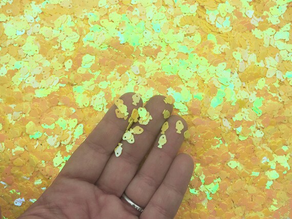 Golden Yellow Iridescent Shift Fish Glitter Ocean Glitter | Etsy