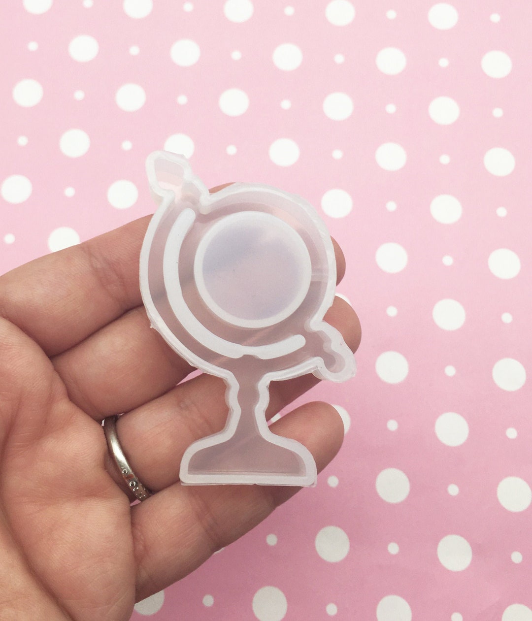 65x45mm World Globe Shaker Mold for Cabochon Charms Pendants and ...