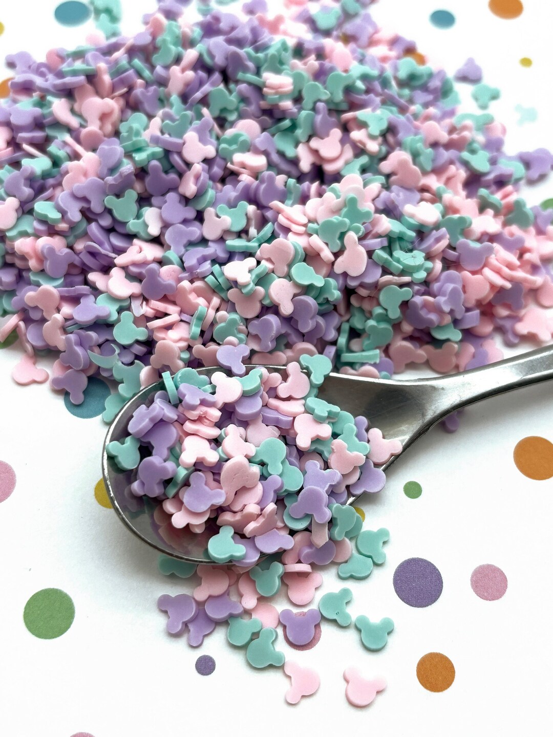 TRICOLOR MER-MOUSE, Pastel Mouse Ears Sprinkle Mix With Pink, Blue, and ...