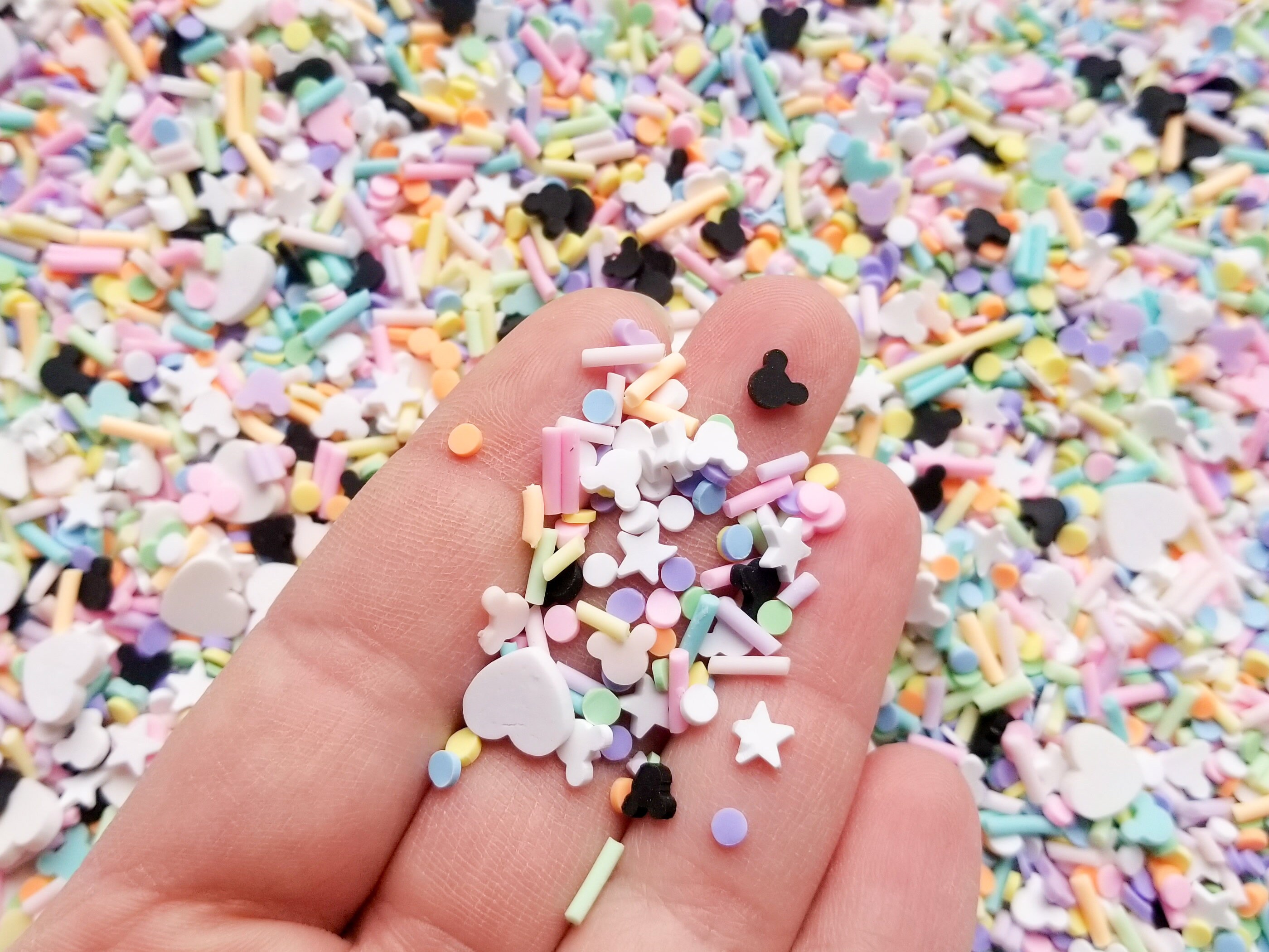 One Admission Mini Confetti Mouse Mix Fake Polymer Clay - Etsy
