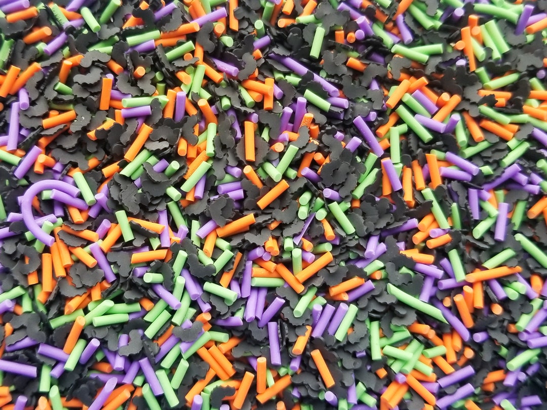 BATTY BREW MIX Bats and Brights Halloween Sprinkle Mix,polymer Clay ...