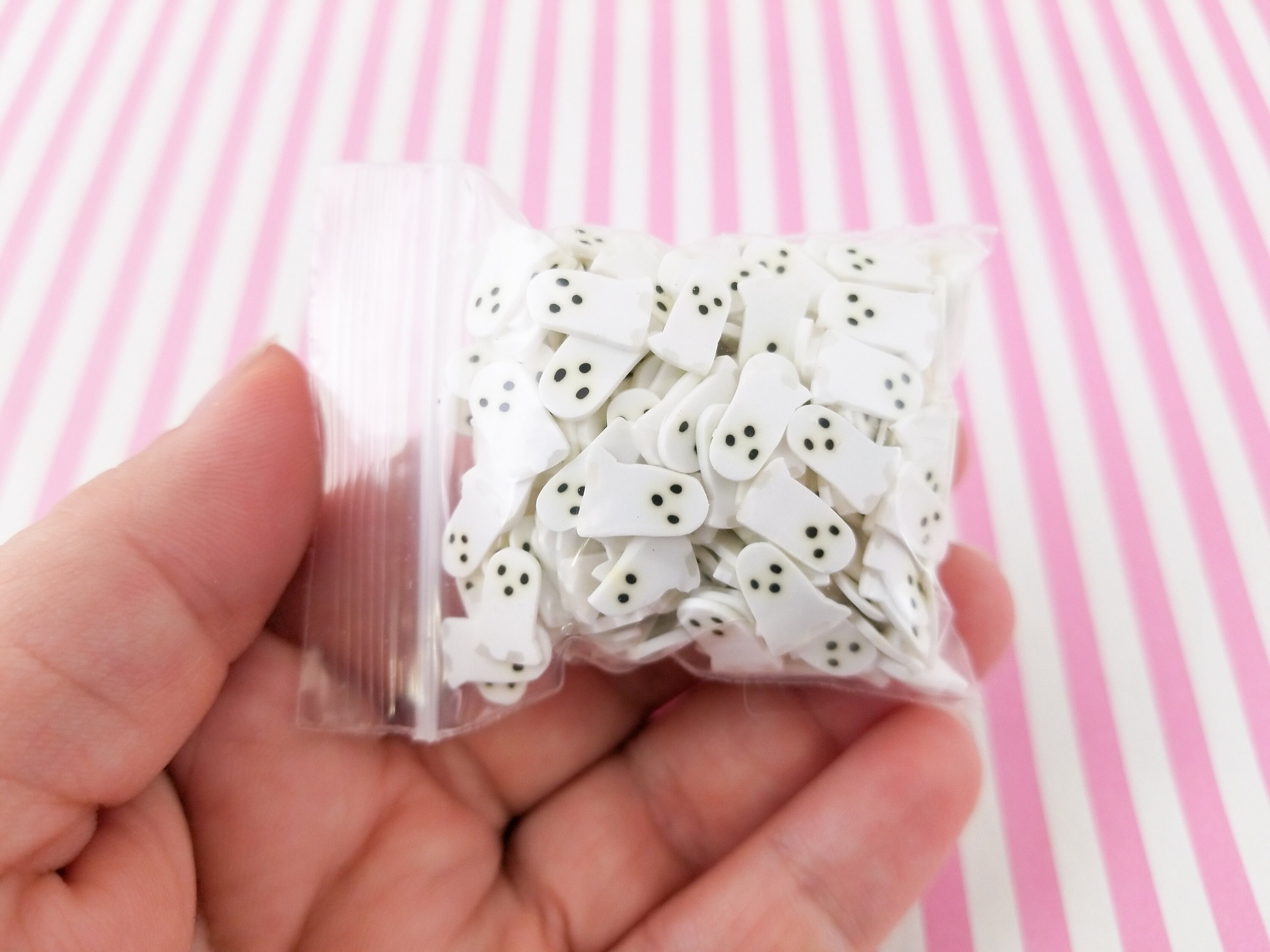 Larger Spooky Ghost Halloween Polymer Clay Sprinkles, Spooky Faux ...