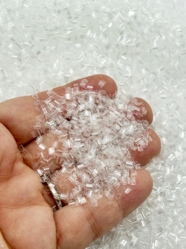Crystal Clear Iridescent Crispy Bingsu Beads for Crunchy Slime, 25 or ...
