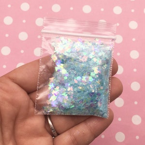 Blue Pixie Dust Iridescent Shift Assorted Shape Glitter, Pick Your ...