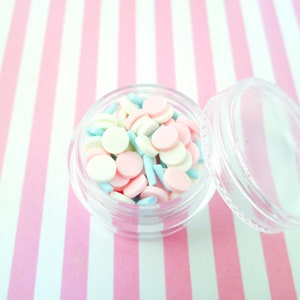 COTTON CANDY CHIP Confetti Mix Pink and Blue Sprinkles, Polymer Clay ...