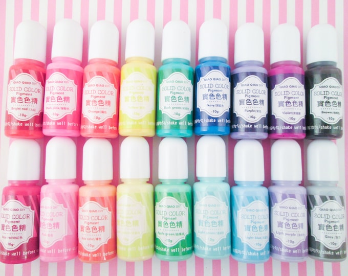 Opaque Resin Pigment Set of 18 Resin Colorants, Color Dyes for Resin ...
