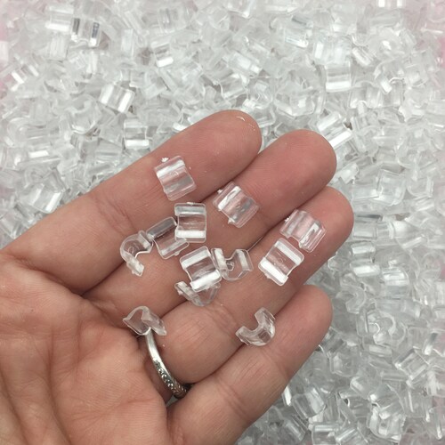 25 Glue on Plastic Bails Flat Pad Jewelry Findings H473 | Etsy