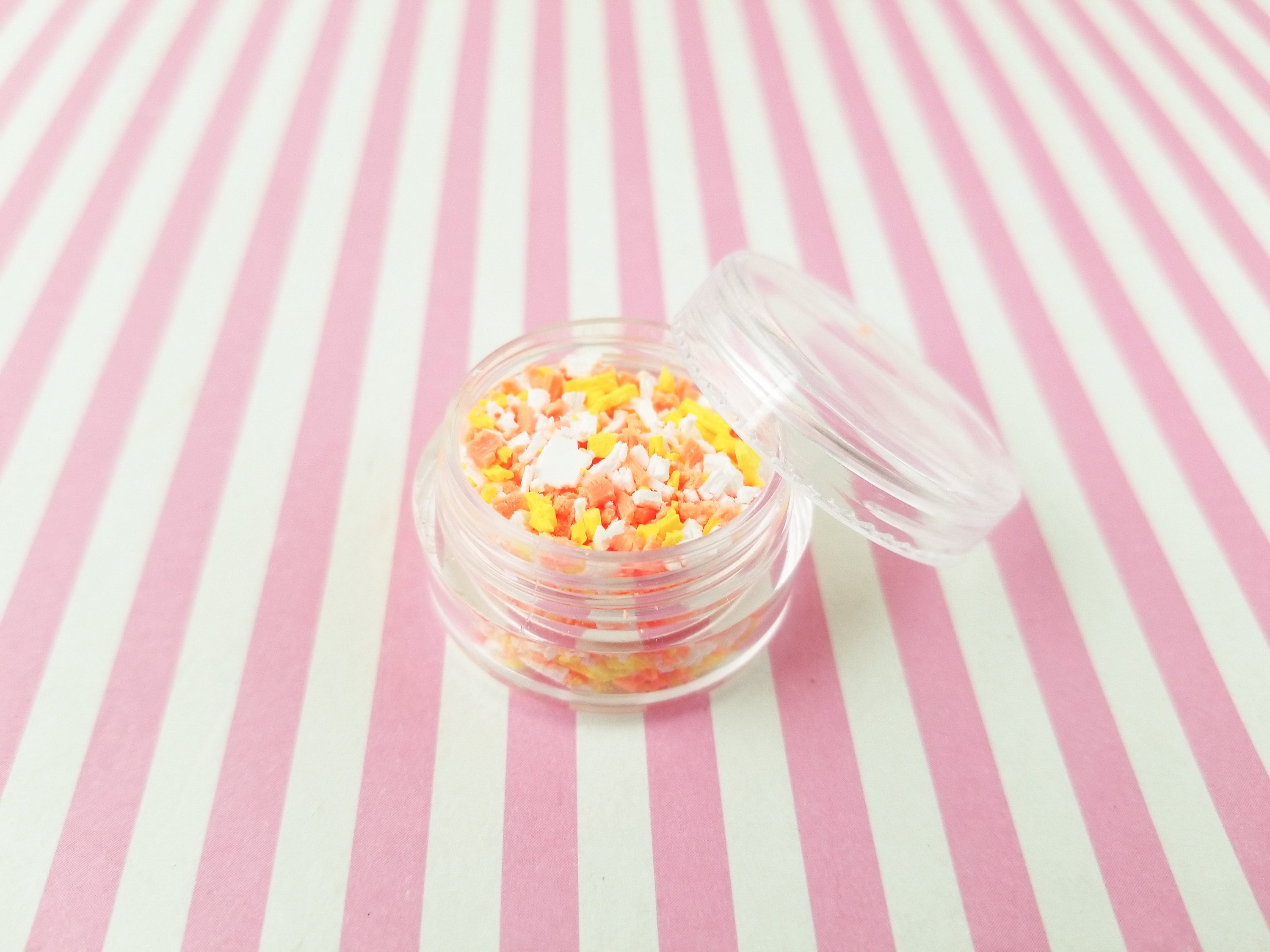 Candy Corn Crumble Halloween Fruity Pebbles Polymer Clay - Etsy Sweden