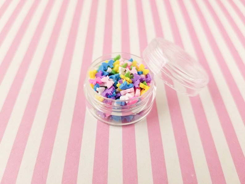 Multicolor Bow Sprinkles, Polymer Clay Confetti Sprinkles, Fake ...