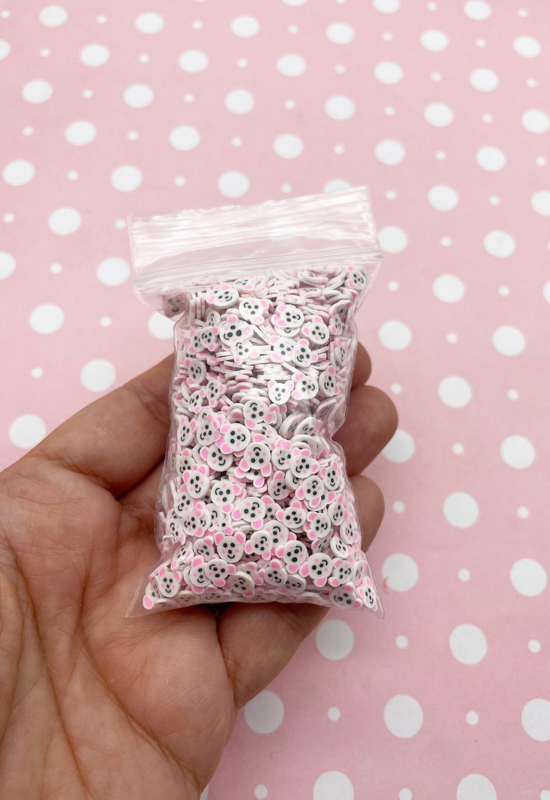 Small Mouse Polymer Clay Sprinkles, Nail Art Slices, Fimo Fake Bake ...