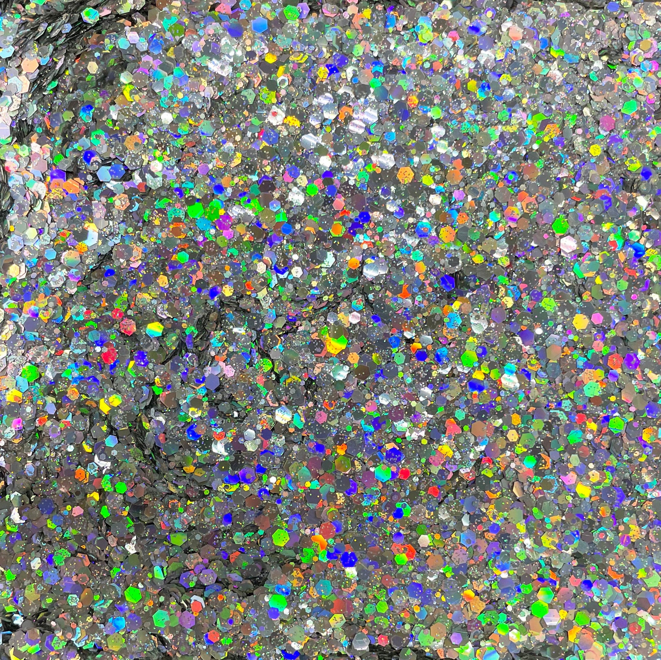 Silver Hologram Pixie Dust Assorted Shape Solvent Resistant | Etsy