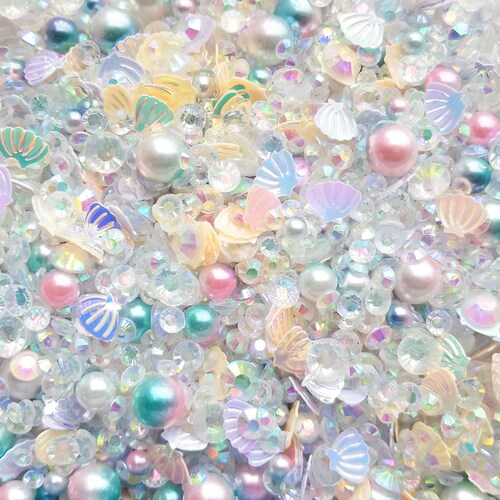 SERENITY Caviar Pearl Rhinestone Mix Resin Rhinestones Faux - Etsy