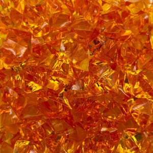 50g LARGE Transparent Orange Acrylic Gemstone Chunks, Resin Gem Stones ...
