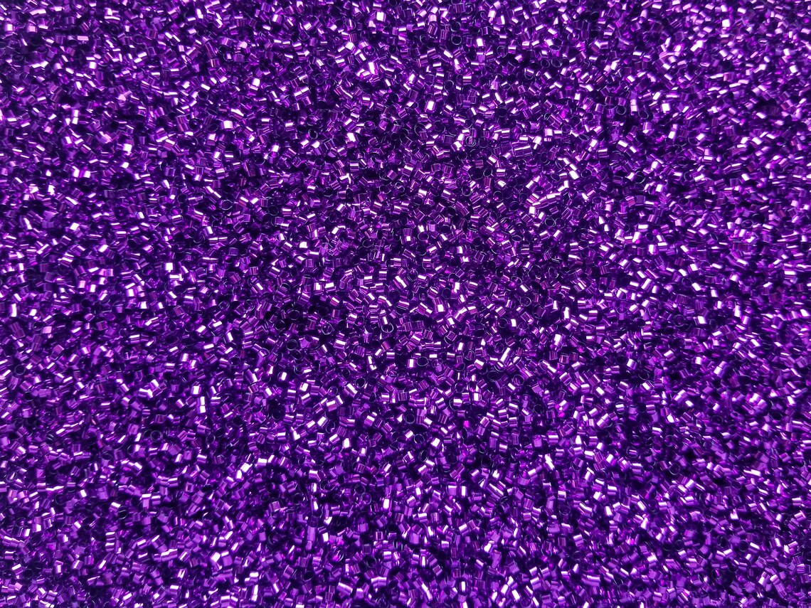 Purple Metallic Crispy Bingsu Beads for Crunchy Slime, Iridescent Straw ...