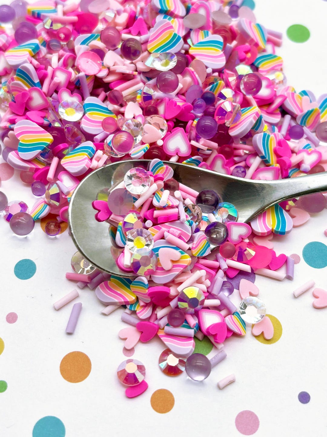 I Am Enough, Polymer Clay Fake Shaker Sprinkle and Rhinestone Mix ...