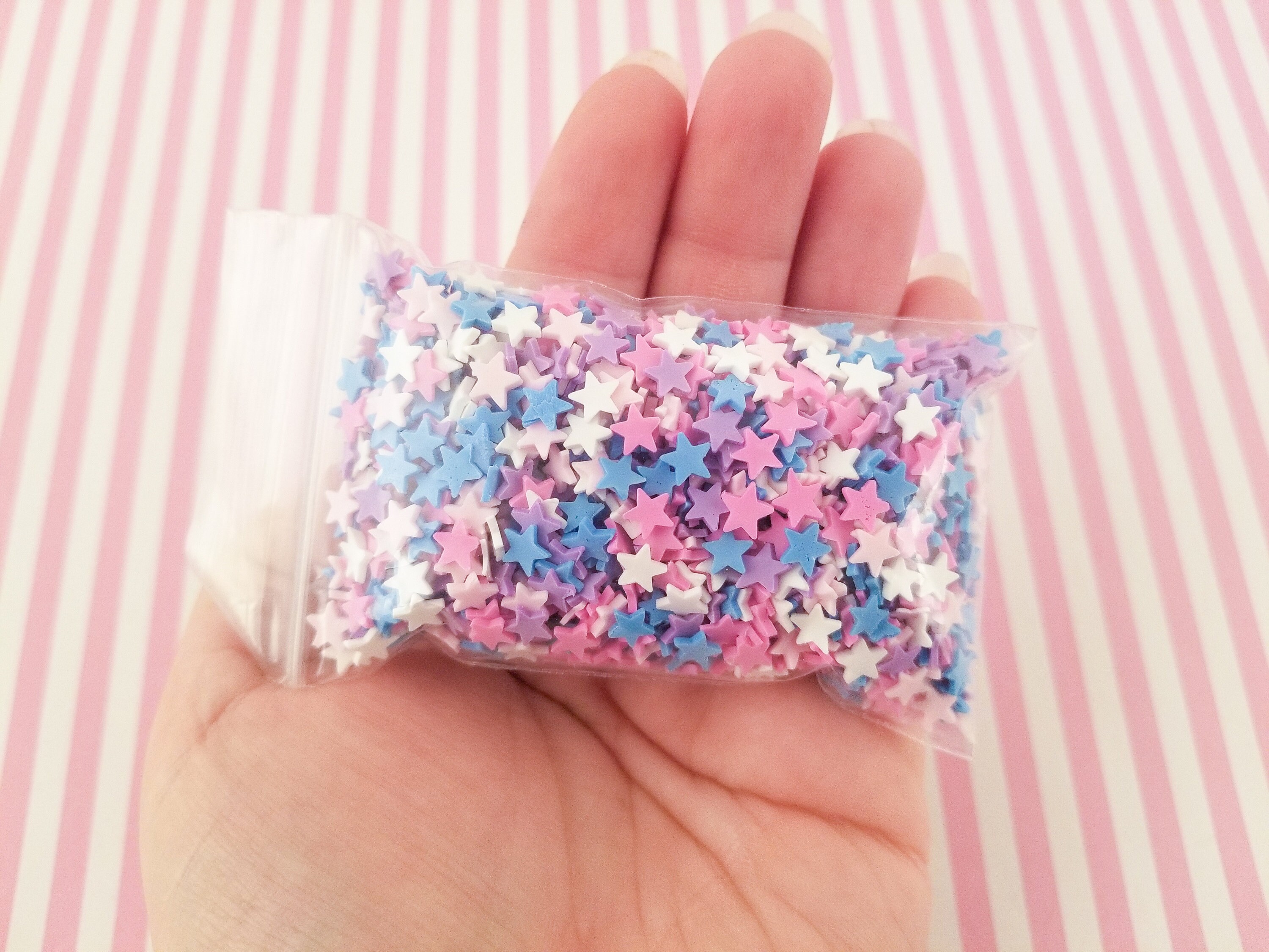 UNICORN STARDUST Star Sprinkle Mix Polymer Clay Fake | Etsy