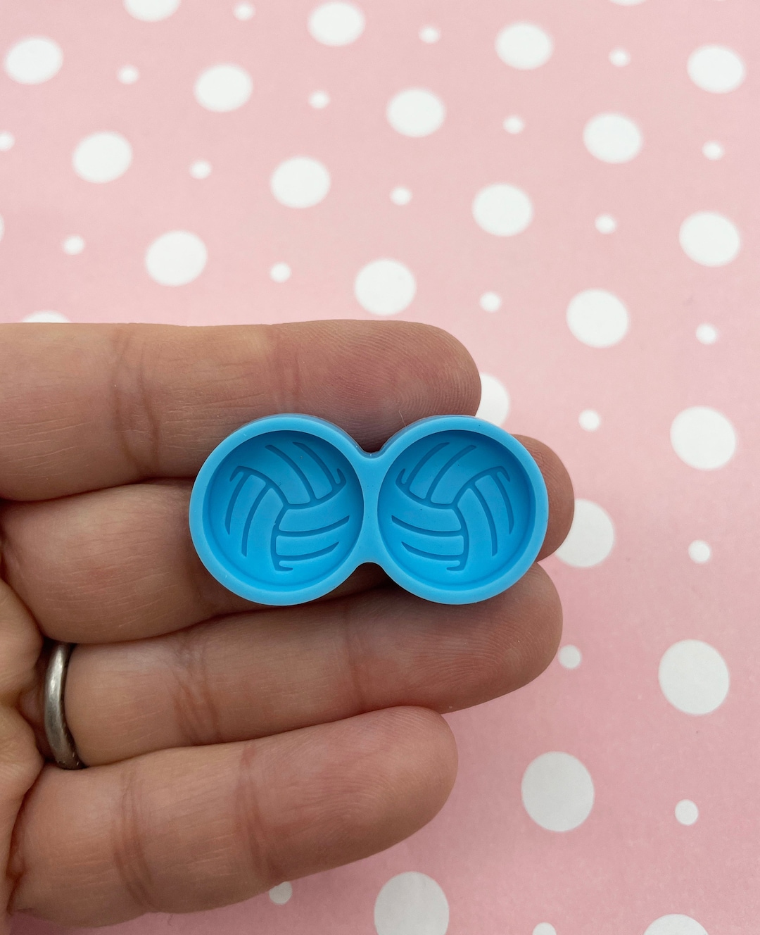 Double Cavity Small Volleyball Mold, Sports Themed Moulds for Clay ...