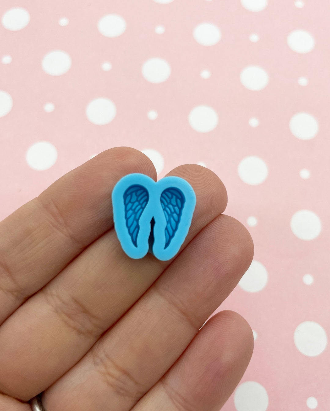 Small Double Cavity Angel Chibi Wing Silicone Molds for Earring ...