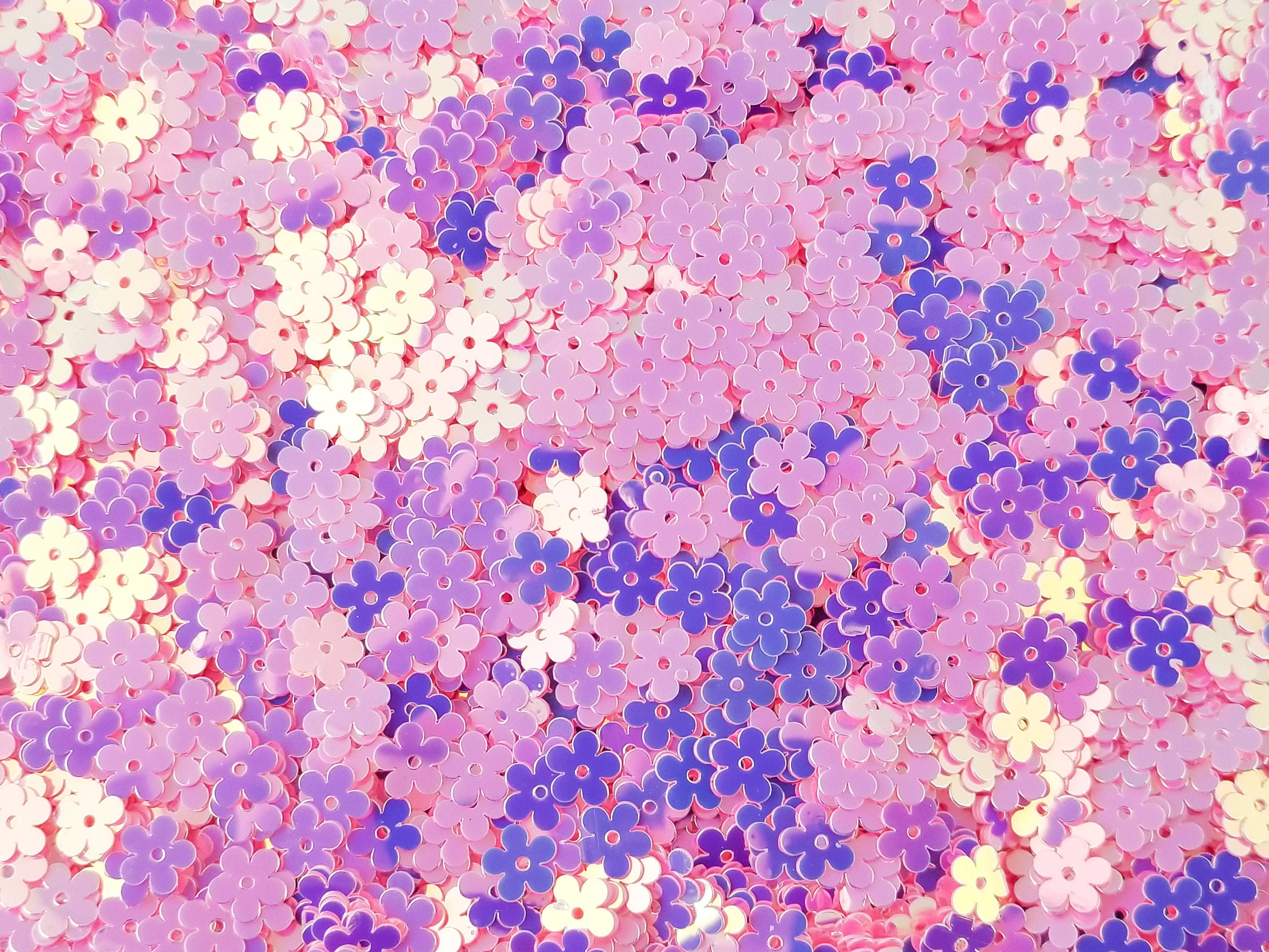 Iridescent Pink Blue Shift Flower Glitter, Sequins Glitter, Nail Art ...