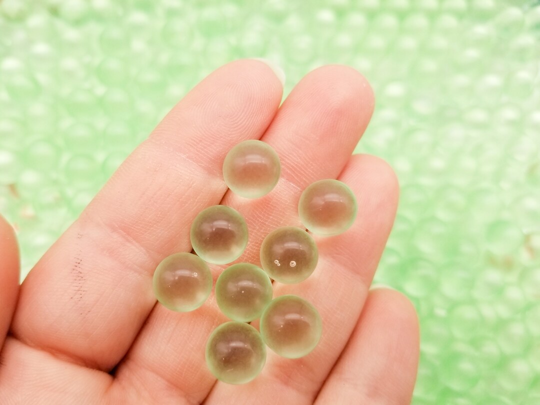 Mint Green 10mm Translucent Popping Boba Resin Gumball Pearls, Faux ...