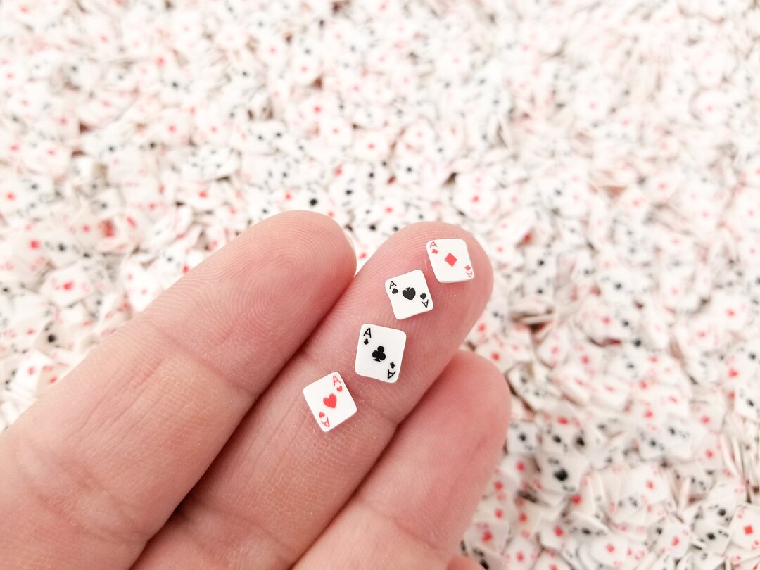 Mixed Playing Card Polymer Clay Kawaii Fake Sprinkles, Fimo Fake ...