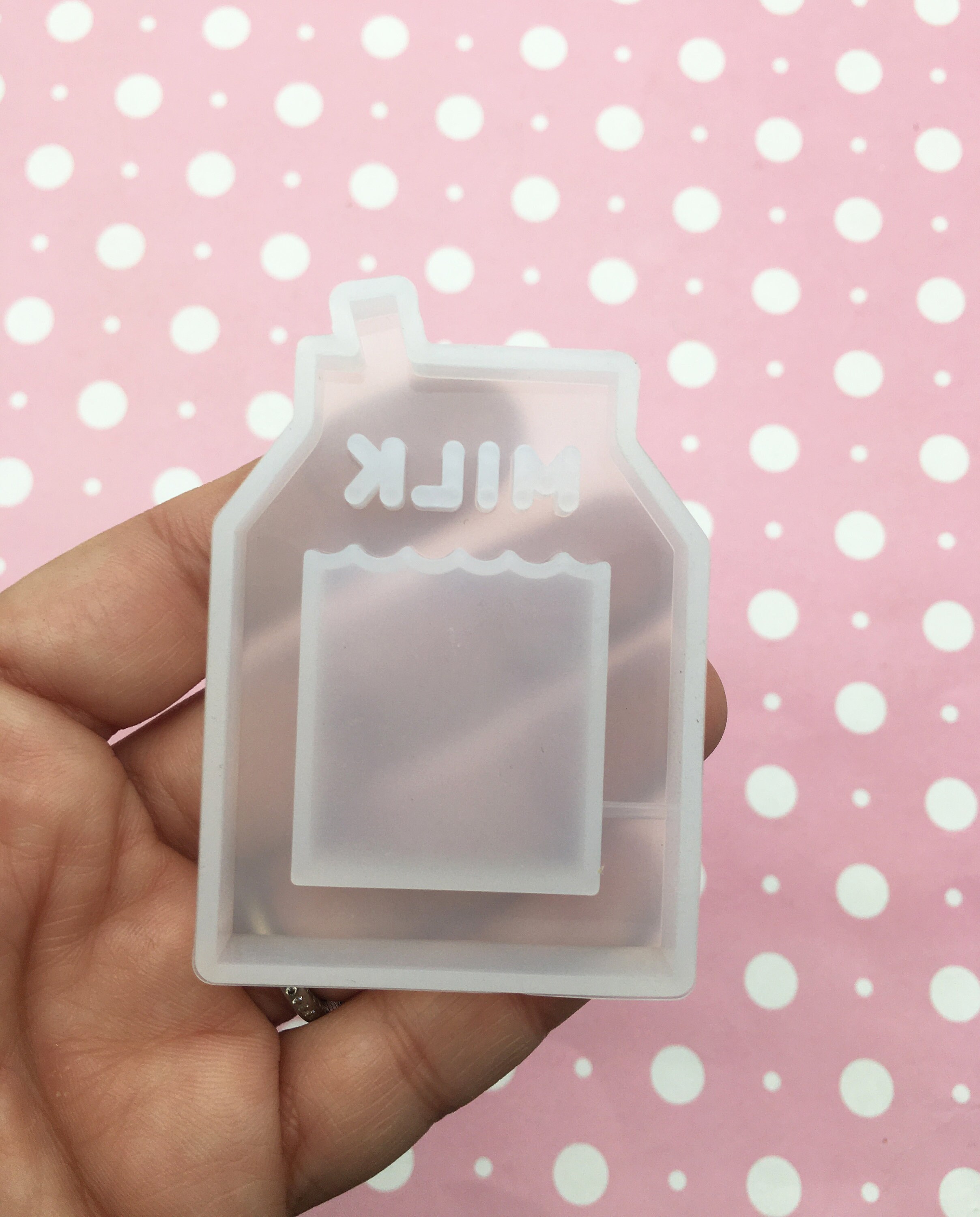 Kawaii Milk Carton Shaker Mold for Cabochons 1 Part Silicone | Etsy