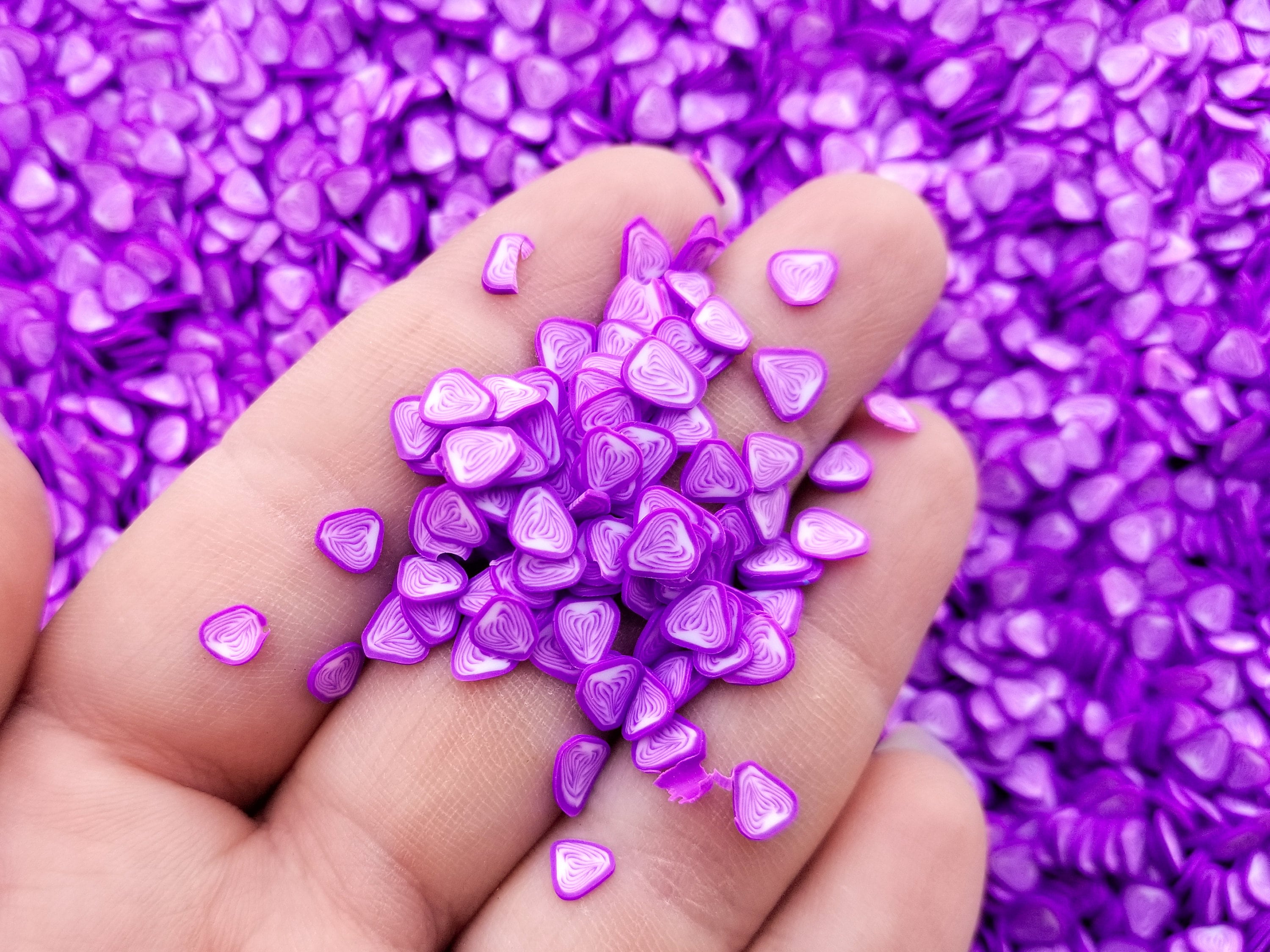 Purple Onion Slice Polymer Clay Kawaii Fake Sprinkles Fimo | Etsy