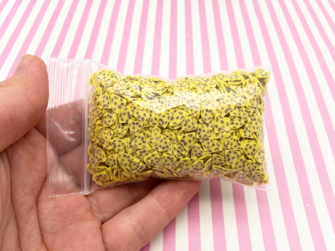 Small Swiss Cheese Slice Polymer Clay Kawaii Fake Sprinkles - Etsy