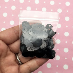 Jet Black Creepy Cute Skull Confetti, Shaker Embellishment, Spooky ...