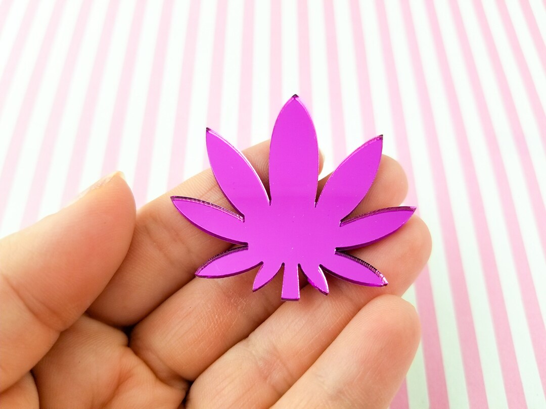 1 Purple Silver Mirrored 50mm Flat Backed Laser Cut Acrylic Plastic Pot ...