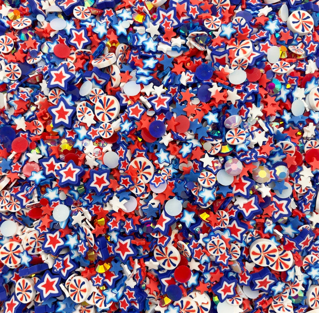 Fireworks and Sparklers, Fourth of July Fake Polymer Clay Sprinkles ...