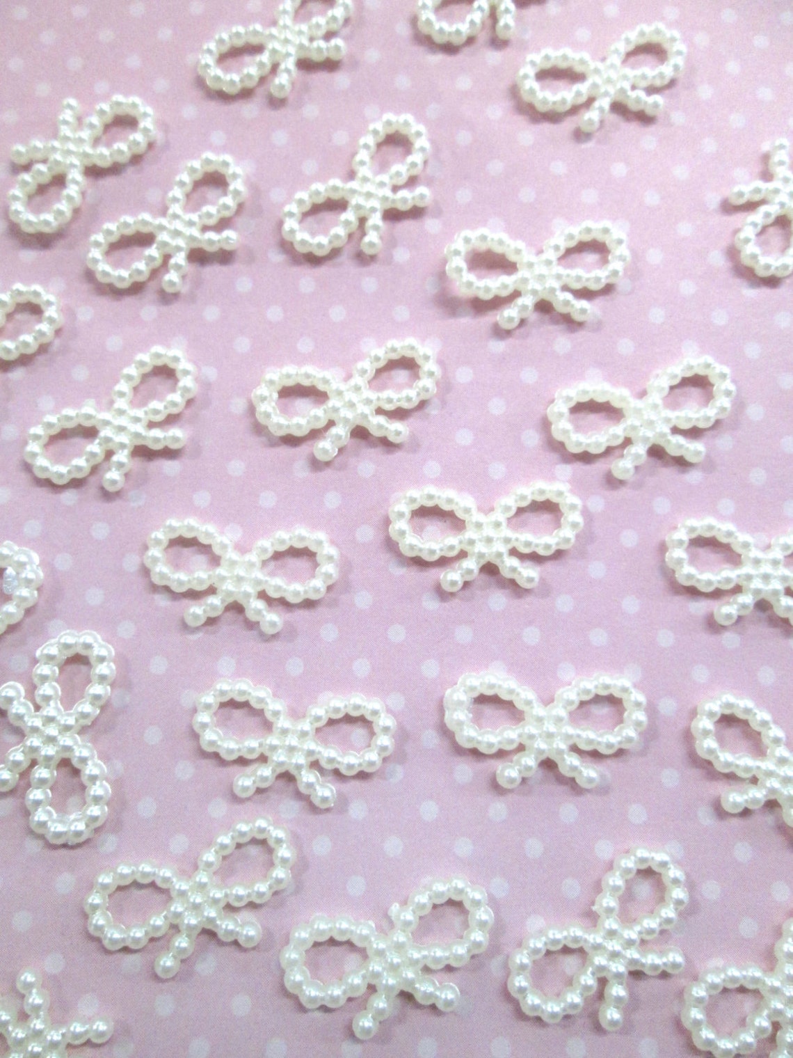 20 Small Pearlized Bow Cabochons Knot, 1334a - Etsy