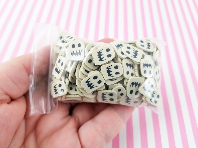 Ghost Halloween Polymer Clay Sprinkles Spooky Faux Sprinkles | Etsy