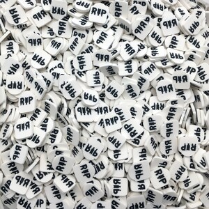 Larger Spooky RIP Halloween Tombstone Headstone Polymer Clay Sprinkles ...