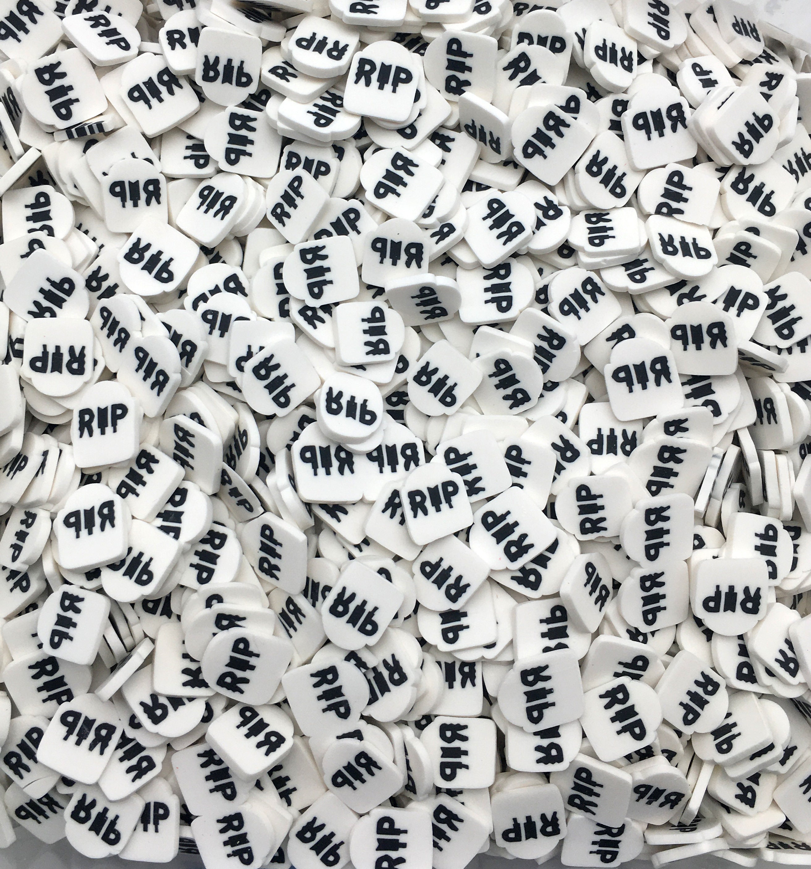 Larger Spooky RIP Halloween Tombstone Headstone Polymer Clay - Etsy