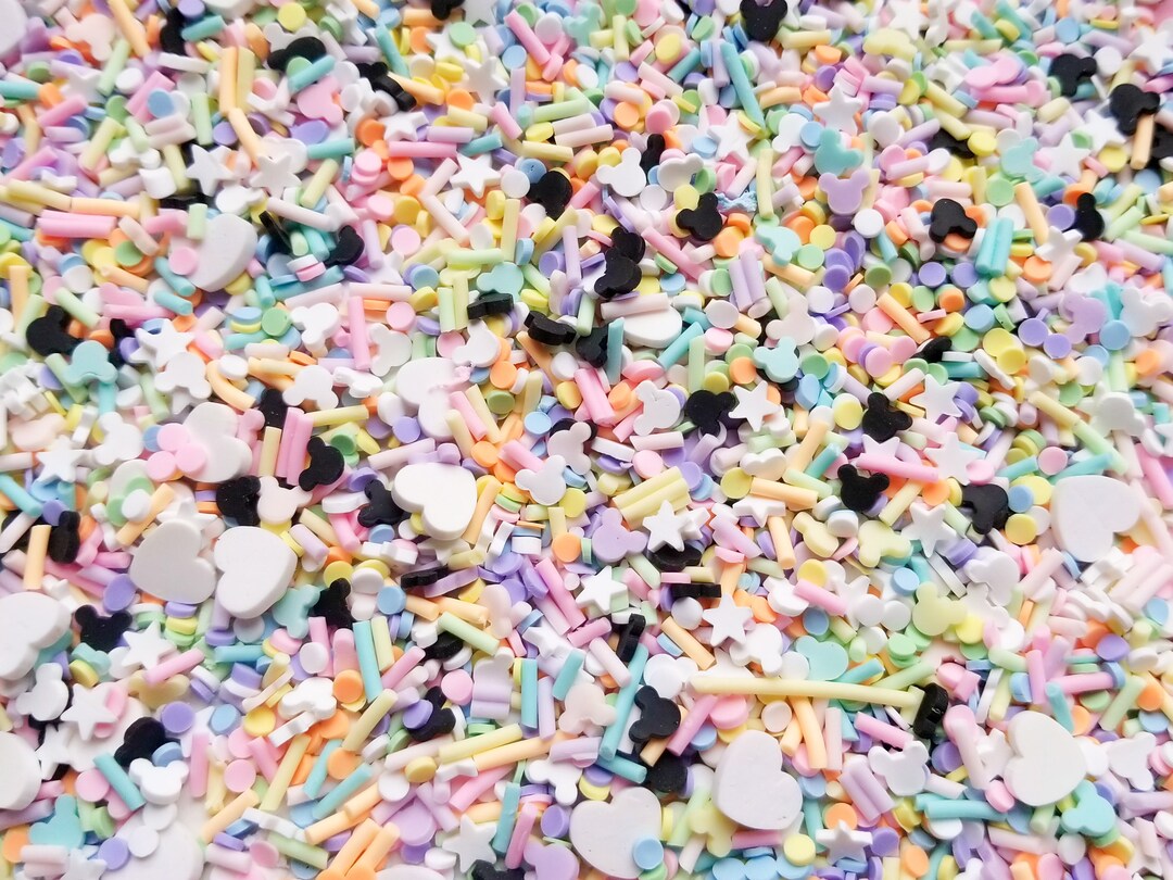 One Admission Mini Confetti Mouse Mix, Fake Polymer Clay Pastel ...