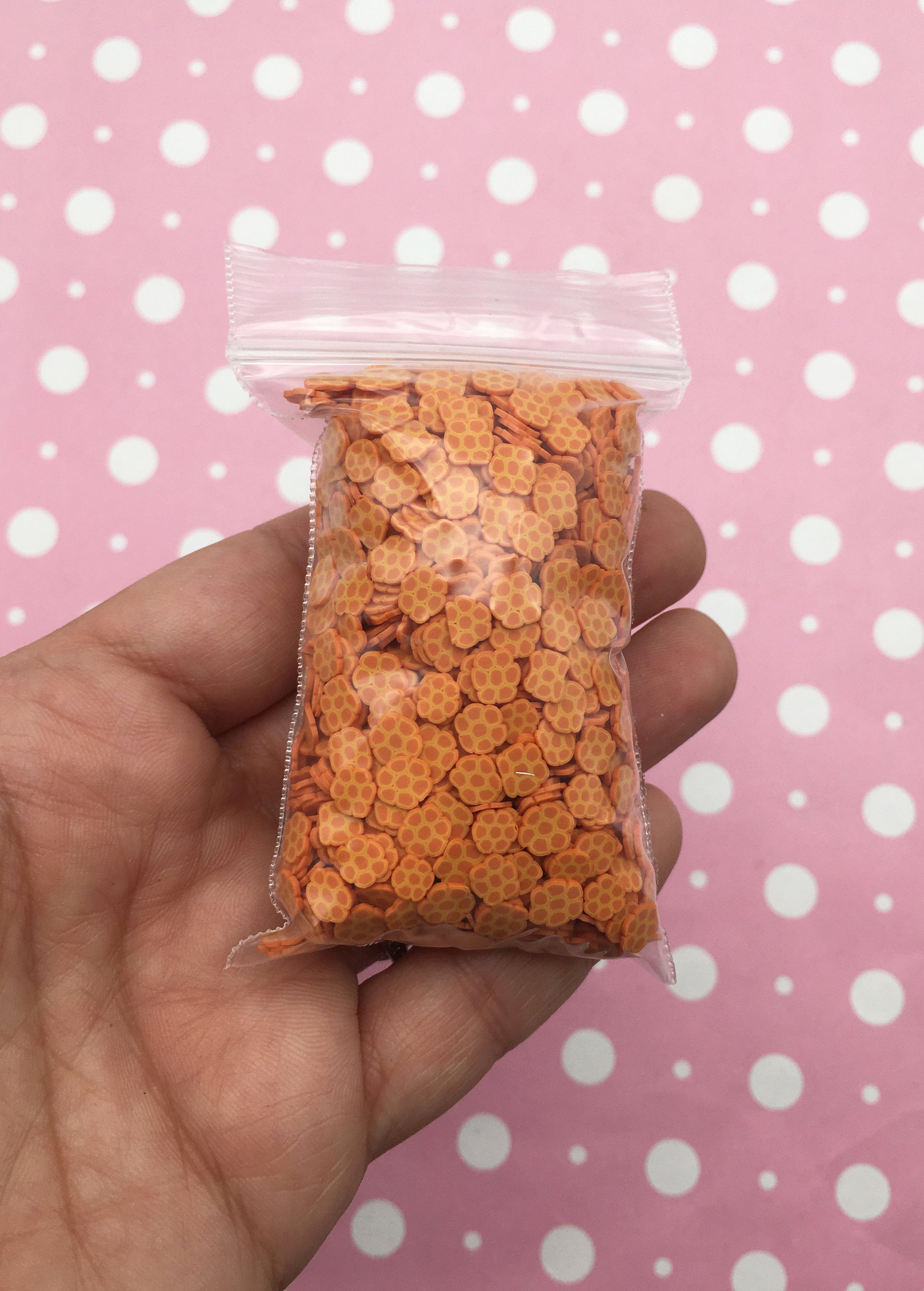 Small Honey Comb Fake Polymer Clay Slice Sprinkles, Nail Art Slices ...