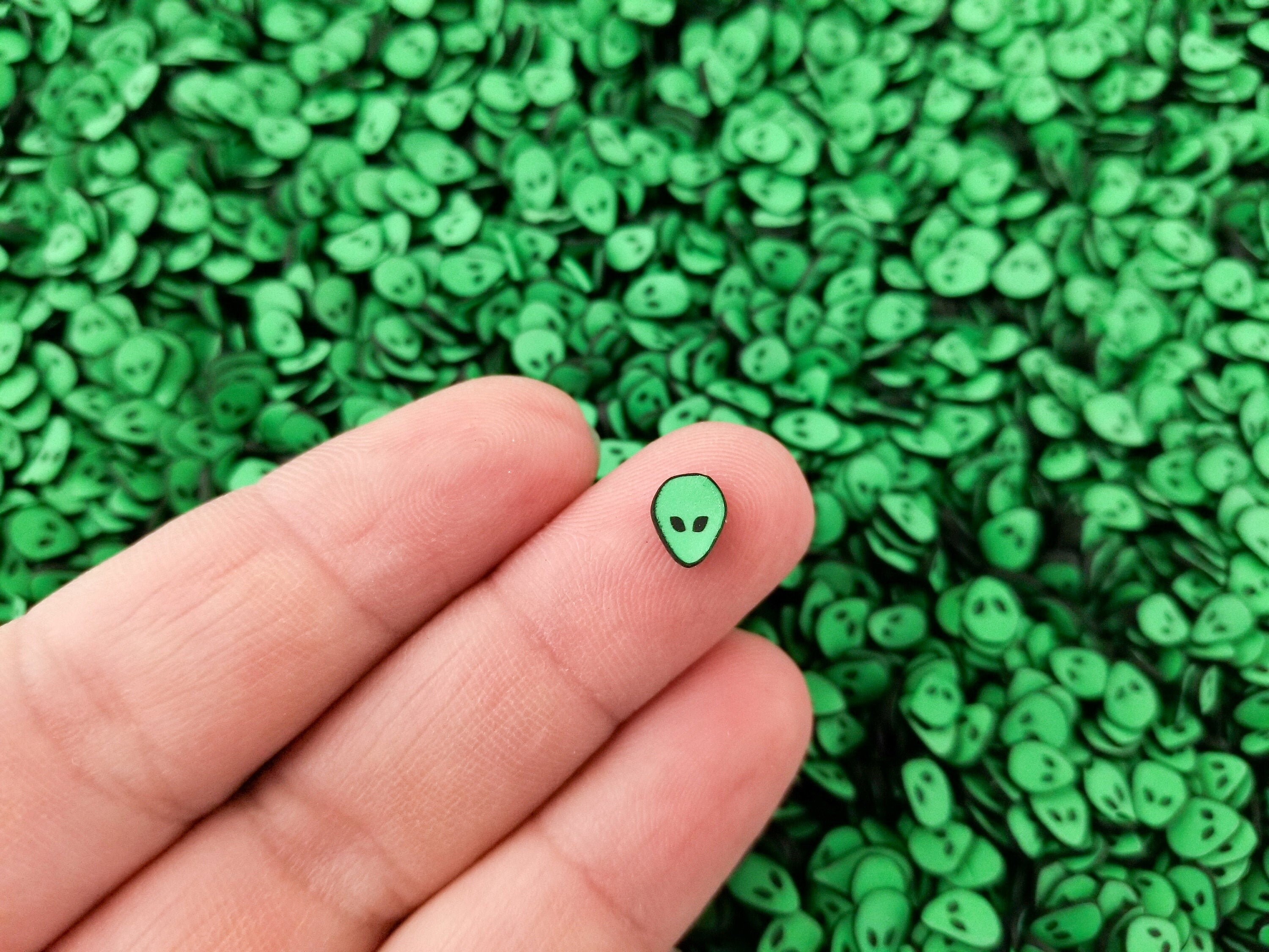 Alien Polymer Clay Slices Nail Art Slices Faux Sprinkles - Etsy