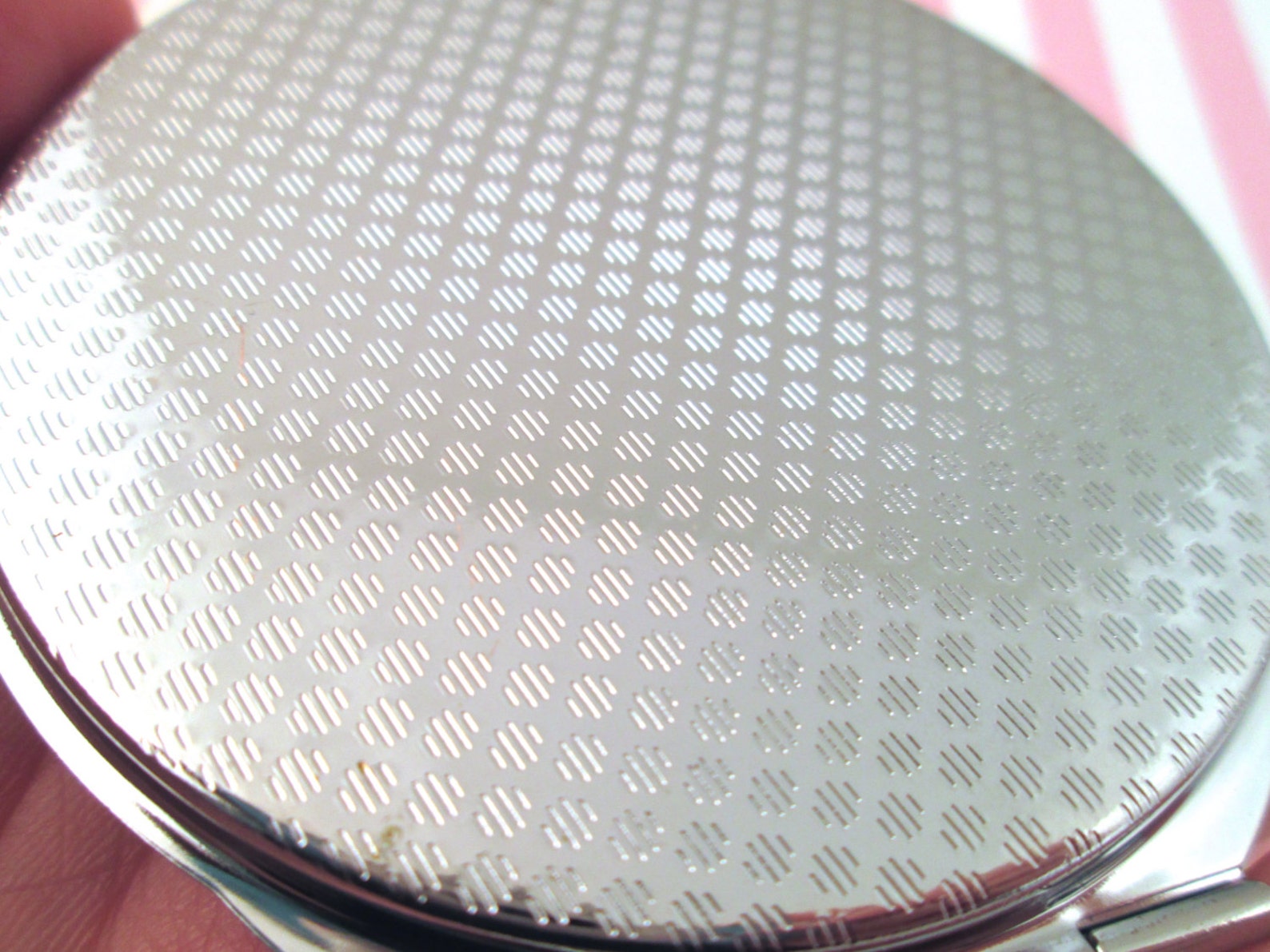 ONE Silver Embossed Blank Bezel DIY Compact Mirror 60mm Bezel - Etsy