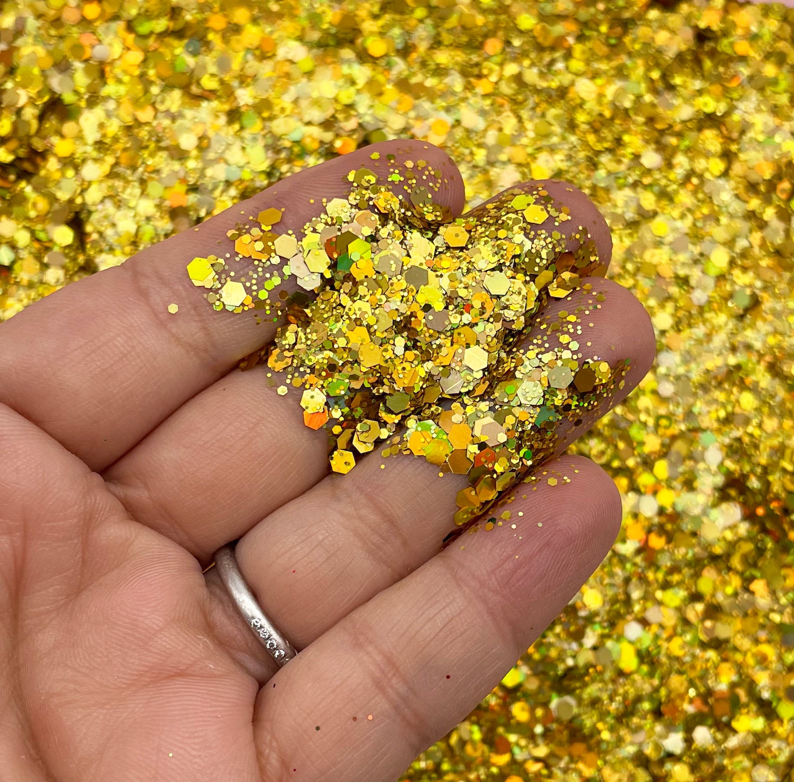 Yellow Gold Pixie Dust Assorted Shape Solvent Resistant - Etsy UK