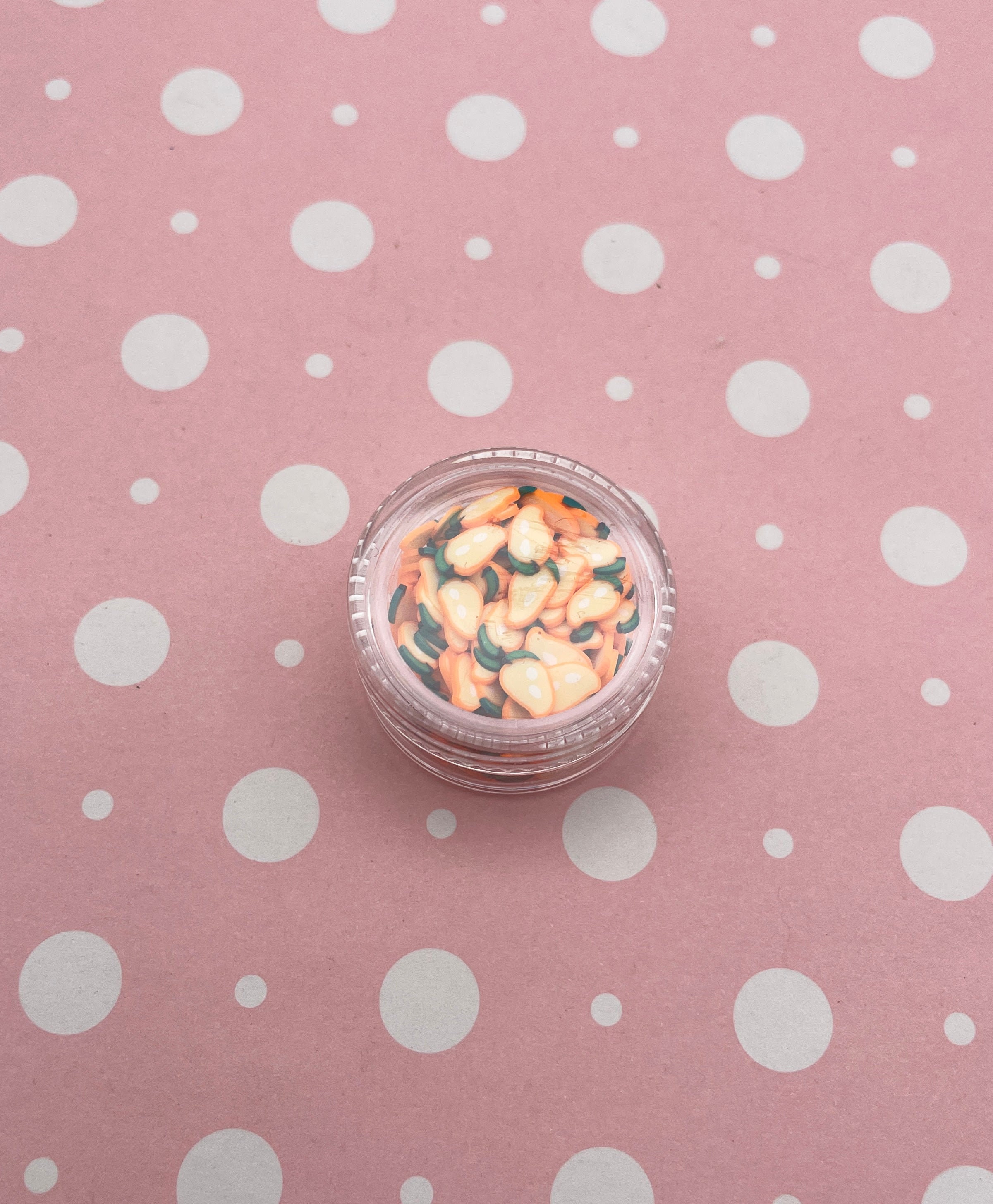 Small Mango Polymer Clay Kawaii Fake Sprinkles, NON EDIBLE Fimo Fake ...