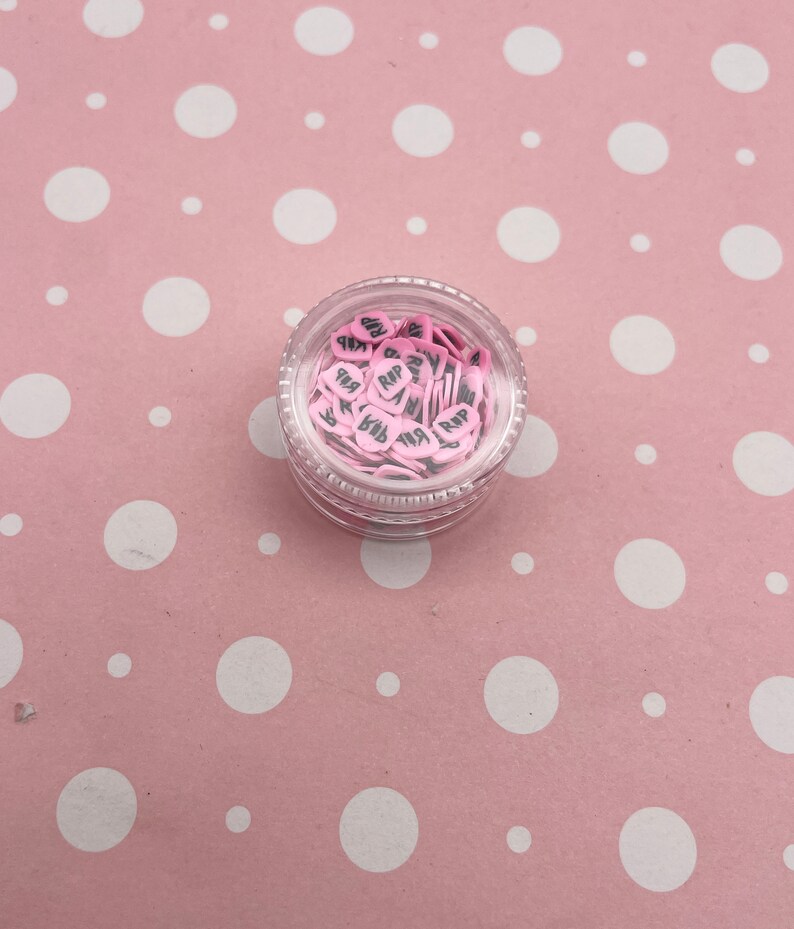 Small Pink Spooky RIP Halloween Tombstone Headstone Polymer Clay Spooky ...