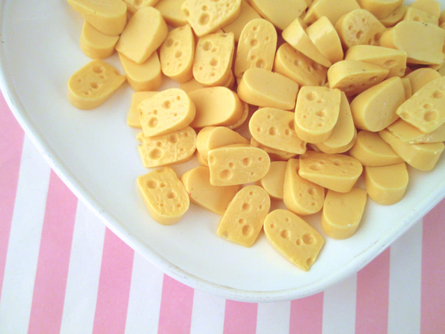 8 Miniature Swiss Cheese Slice Cabochons Fake Food Cabochons | Etsy