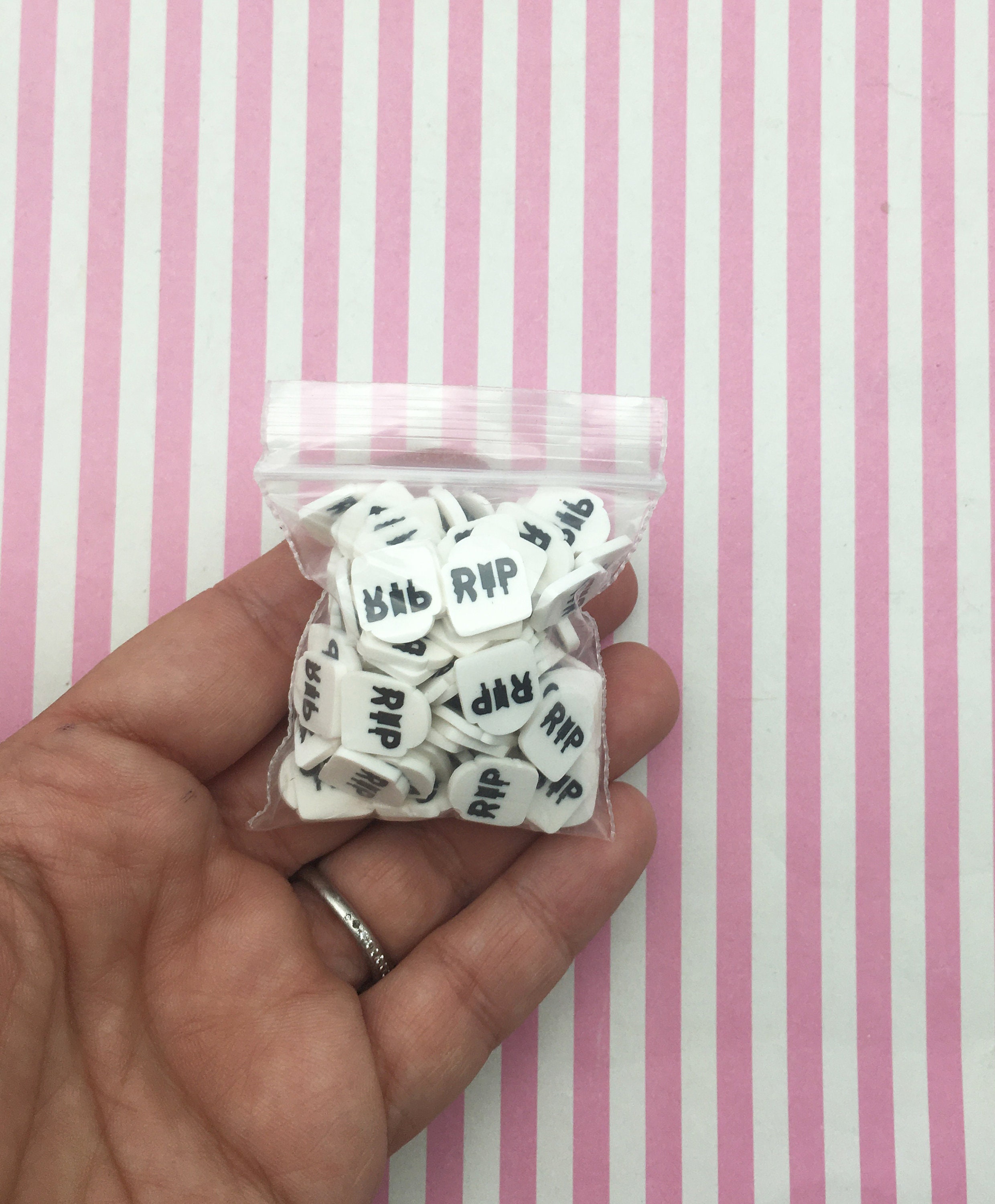 Larger Spooky RIP Halloween Tombstone Headstone Polymer Clay - Etsy